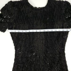 Vintage | Dresses | Vintage Laurence Kozar Black Sequined Dress | Poshmark